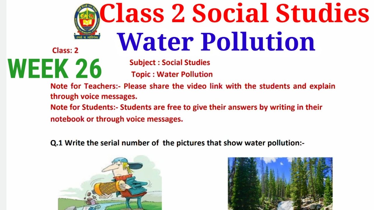 Class 2 Social Studies Week 26 Water Pollution (18/12/20) Knowledge ...