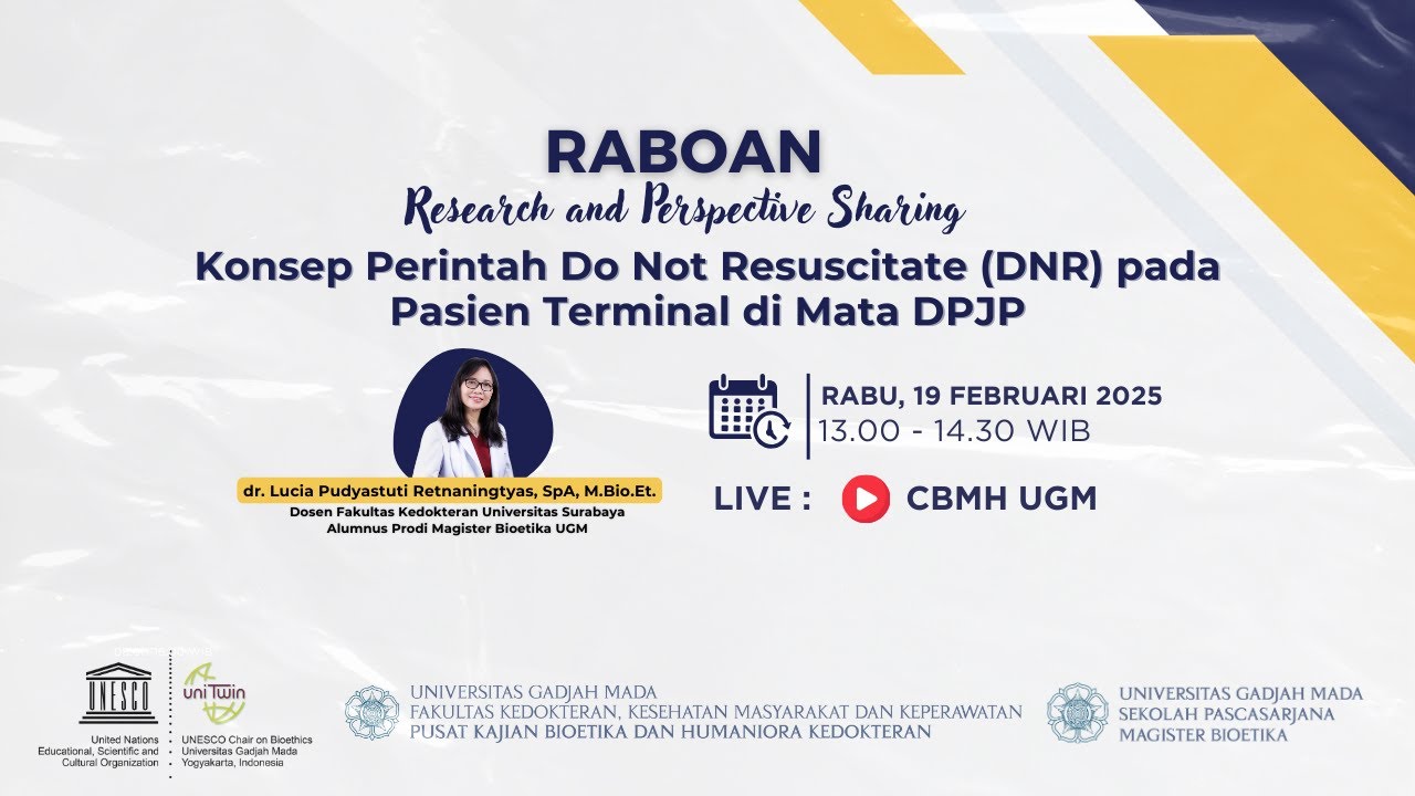 RABOAN “Konsep Perintah Do Not Resuscitate (DNR) pada pasien terminal ...