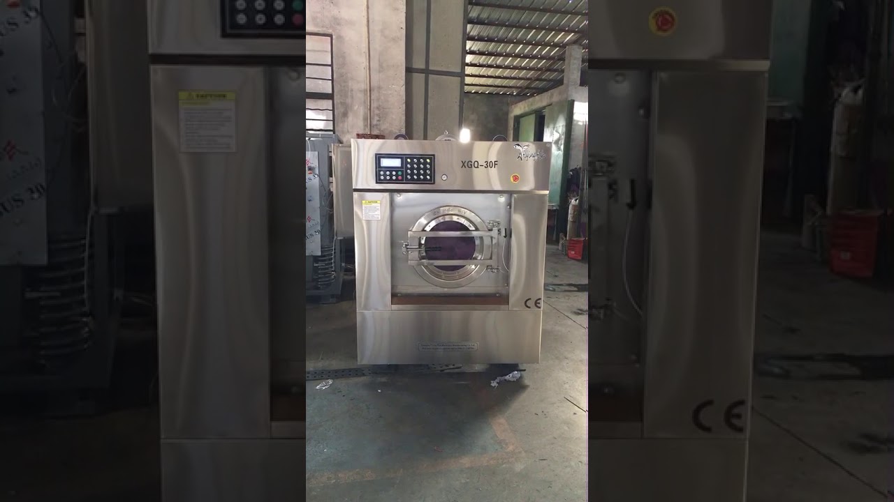 30kg fully automatic washer extractor--TESTING VIDEO - YouTube