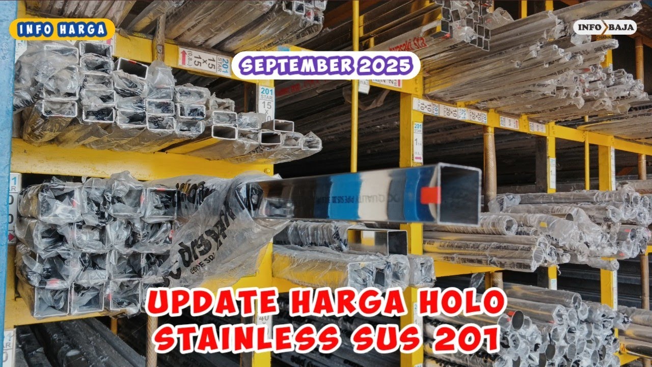Harga holo stainless sus 201 terbaru akhir September 2025 - YouTube
