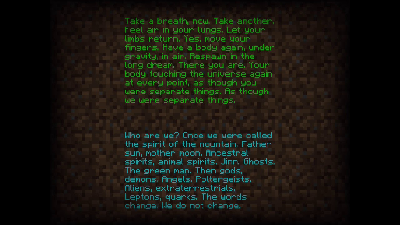 Minecraft End Credits - YouTube