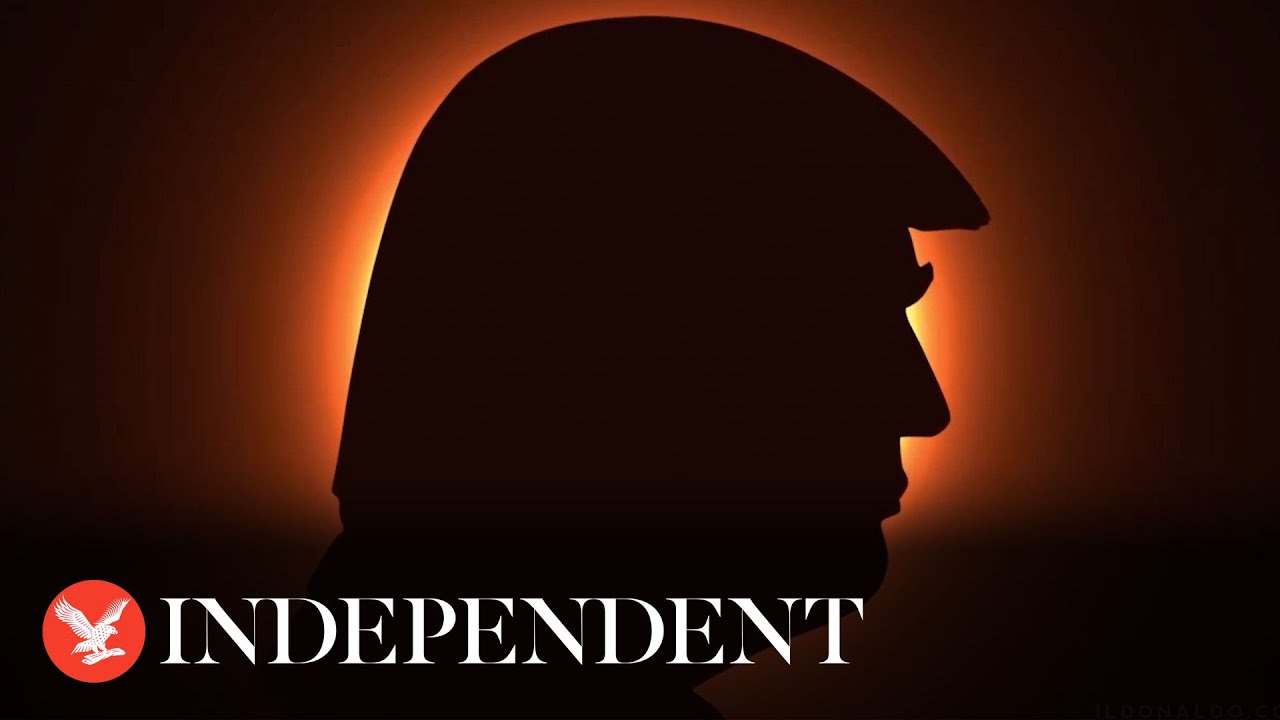 Donald Trump shares bizarre eclipse campaign advert - YouTube
