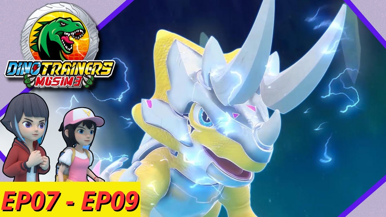 Kompilasi Highlight Dino Trainers Musim 3, Episode 07-09 🦖 | Kartun ...