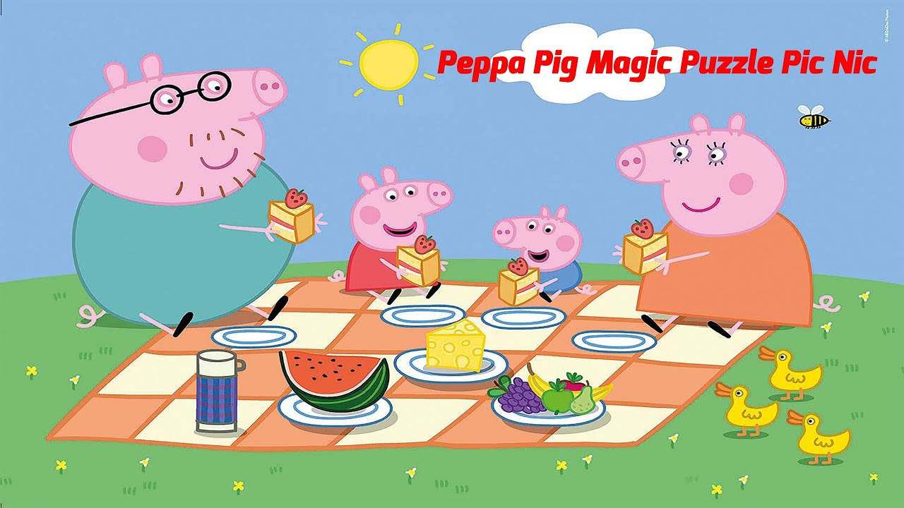 Peppa Pig Magic Puzzle Pic Nic - YouTube