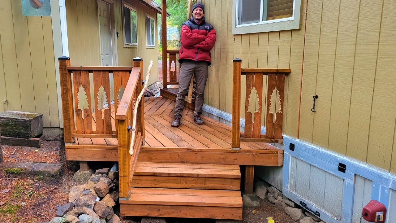 Solo Pressure Treated Deck Build Start to Finish - YouTube