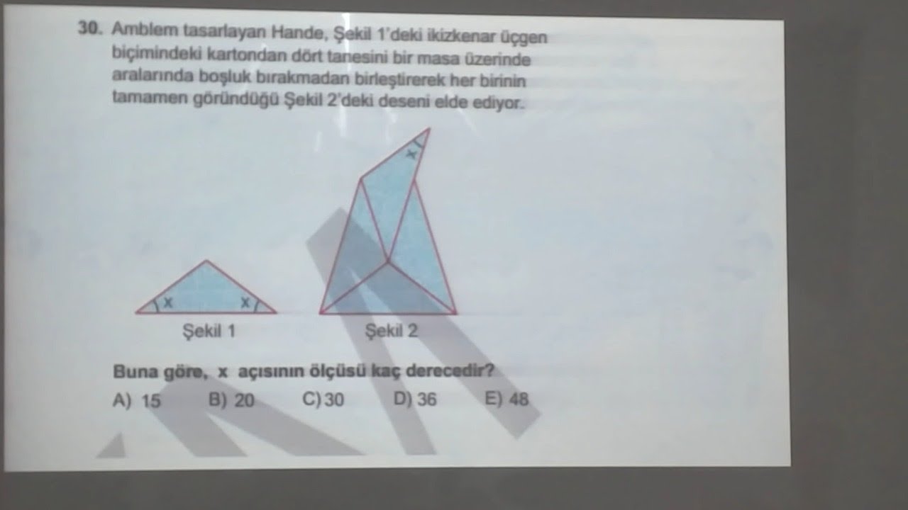 GEOMETRİ 2018-19 TYT SINAV SORULARI - YouTube