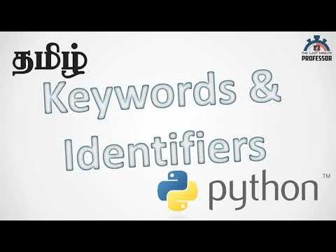 What are Keywords and Identifiers in Python? (Tamil) - YouTube