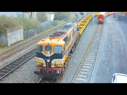 Irish Freight and PWD Trains (Class 071). - YouTube