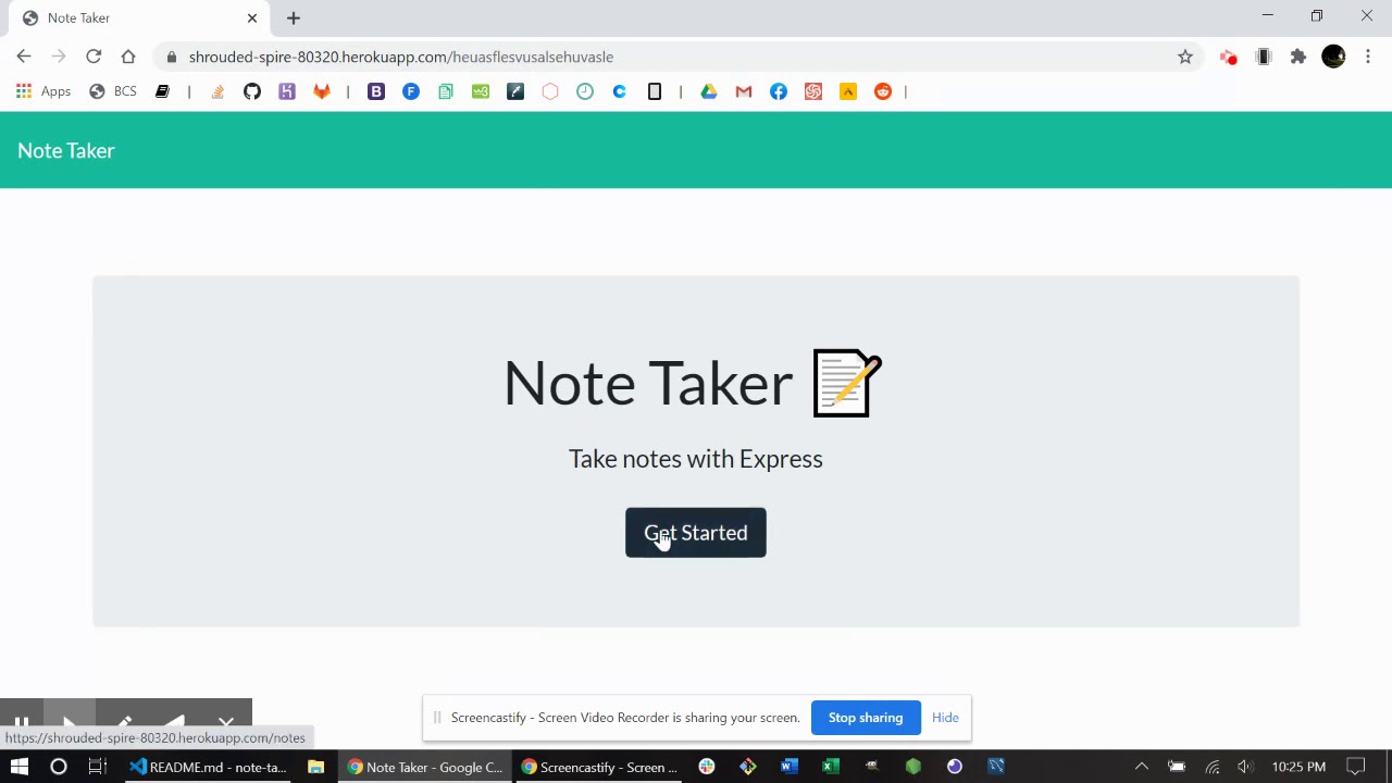 Note Taker App Demonstration - YouTube