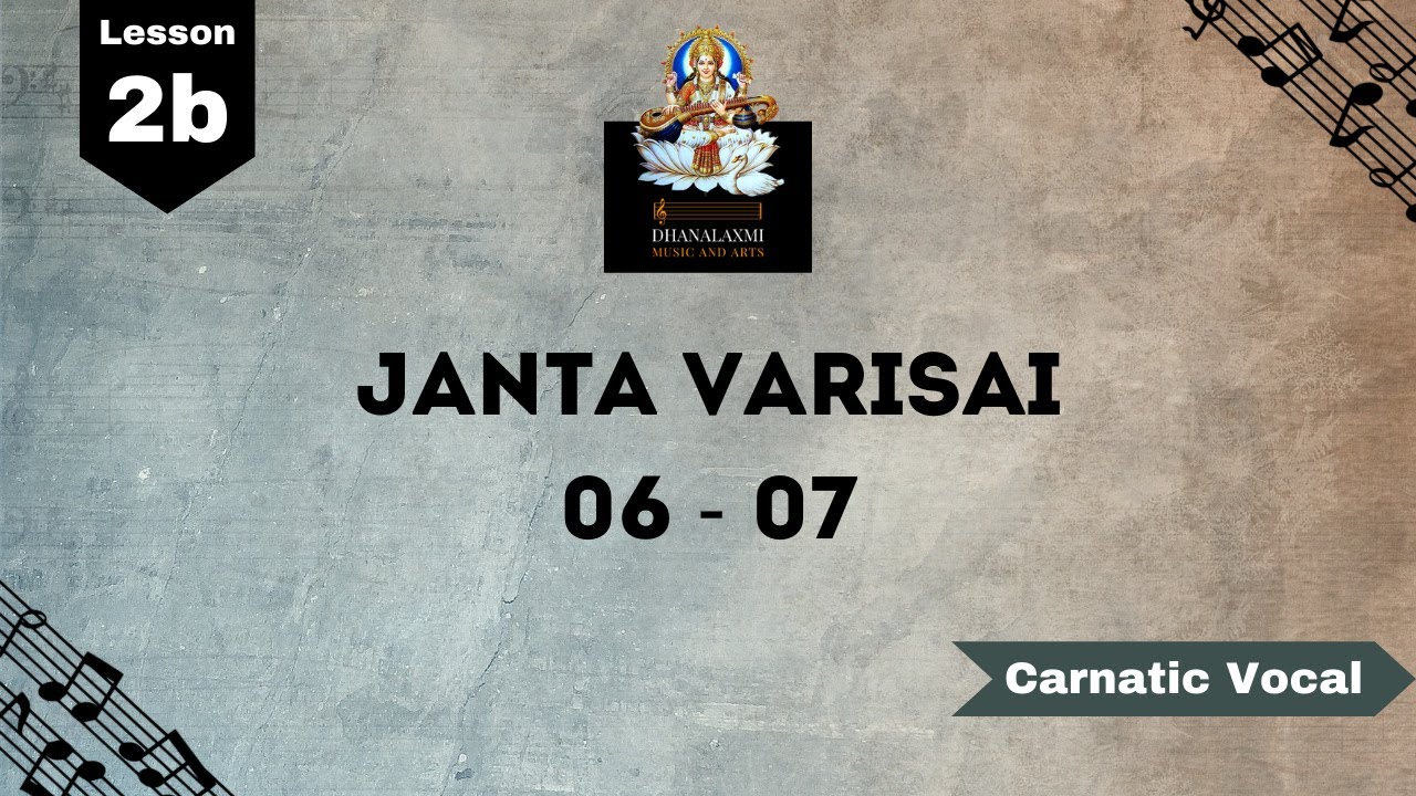 Janta Varisai 06 – 07 | Carnatic music lessons for beginners ...