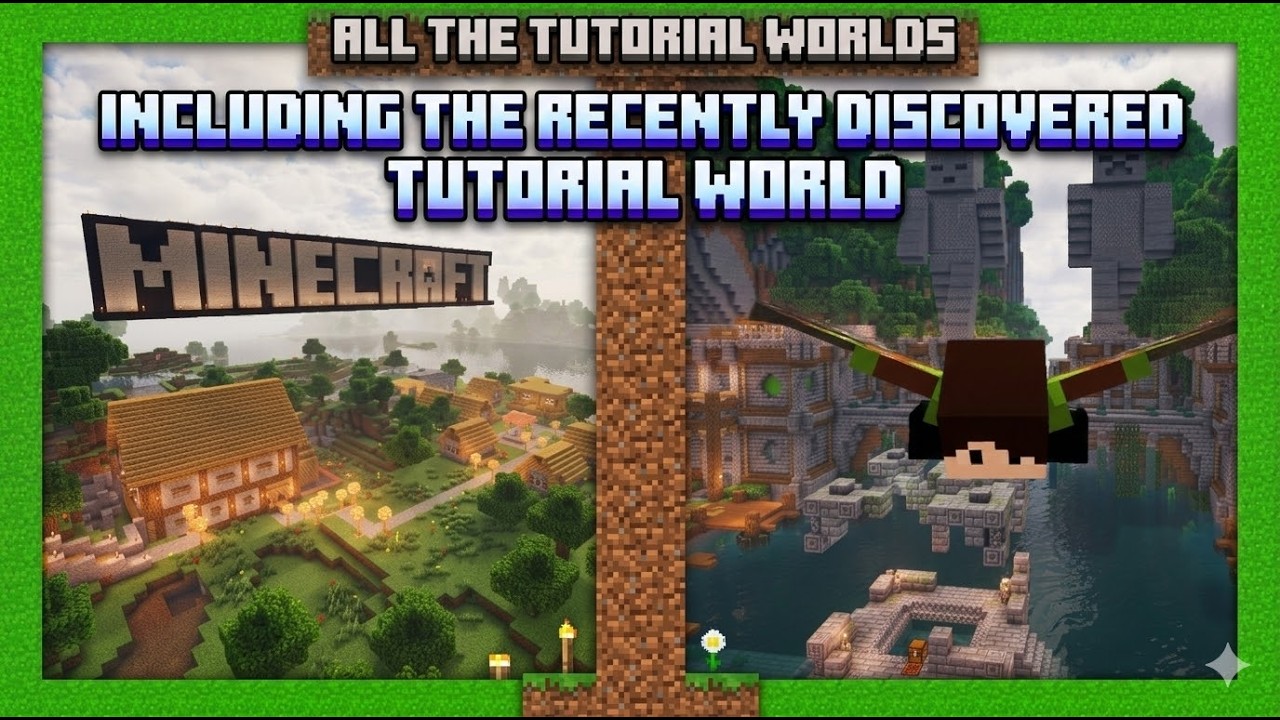 Every Minecraft Tutorial World Ever Made Including the Lost Prototype ...