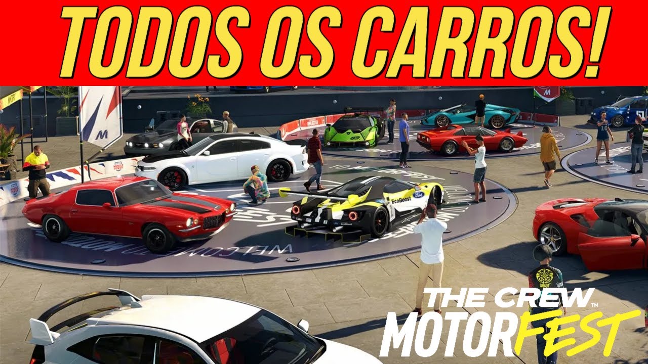 TODOS OS 604 CARROS! LISTA FINAL COMPLETA THE CREW MOTORFEST - YouTube