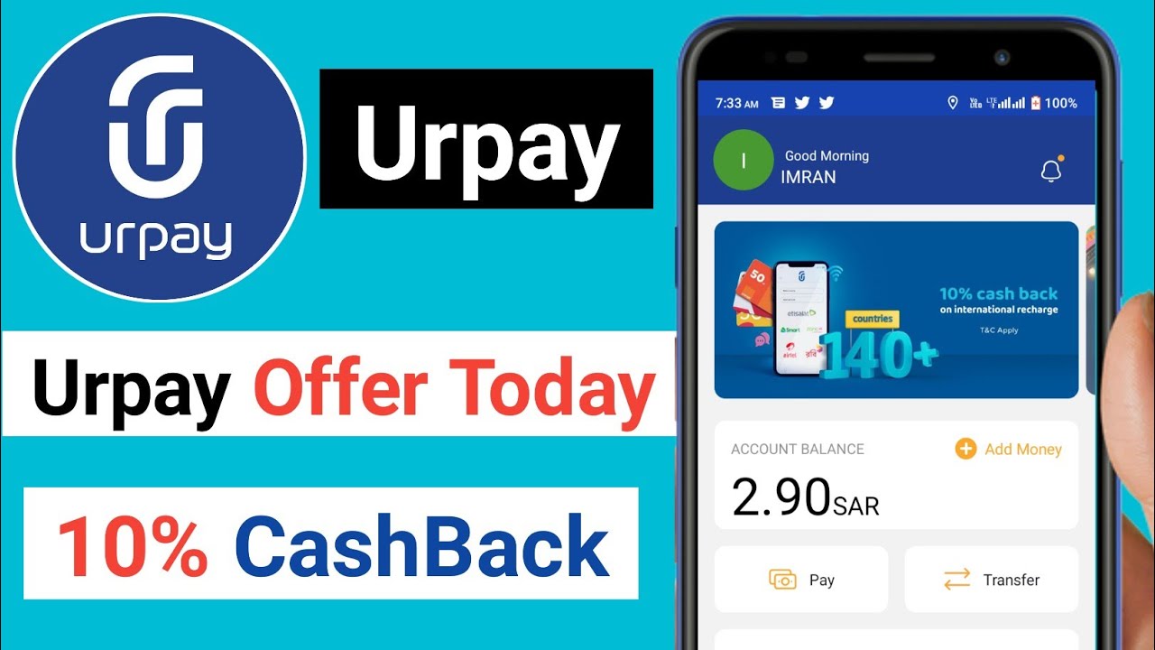 urpay 10% CashBack offer - YouTube