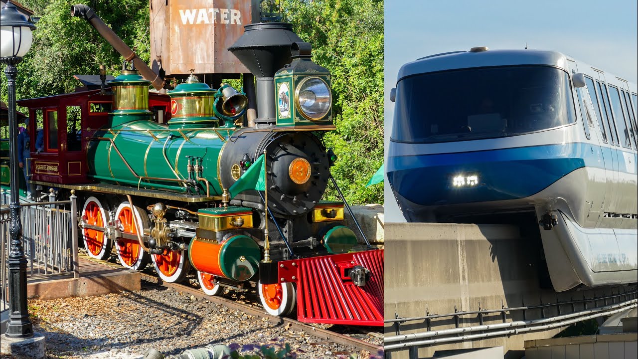 Trains & Monorails At Walt Disney World ft. CN 8101! - YouTube