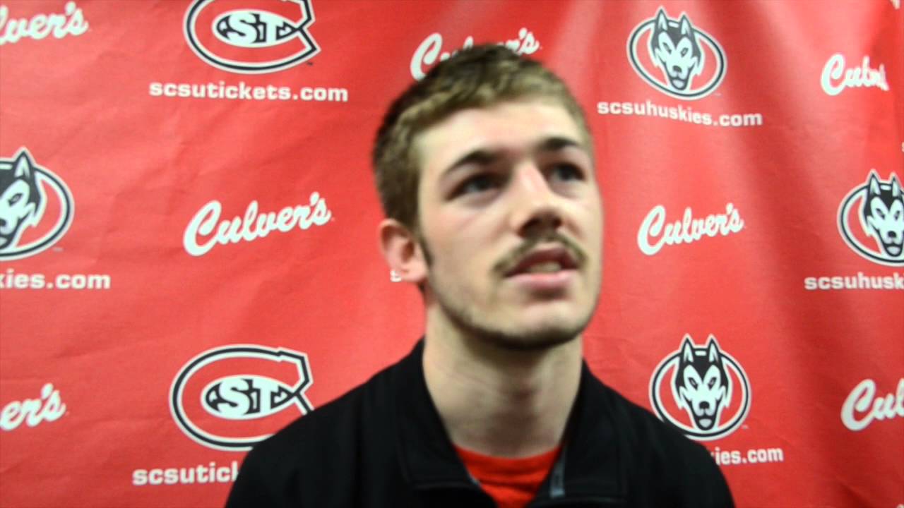 St. Cloud State wrestling Brett Velasquez Interview on March 9 - YouTube