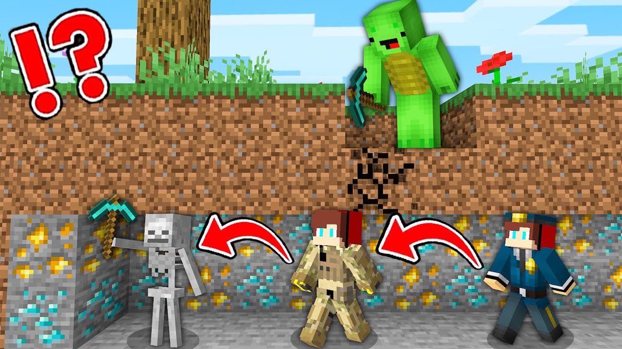 How JJ Morph to Survive in Speedrunner vs HUNTER Mikey - in Minecraft ...