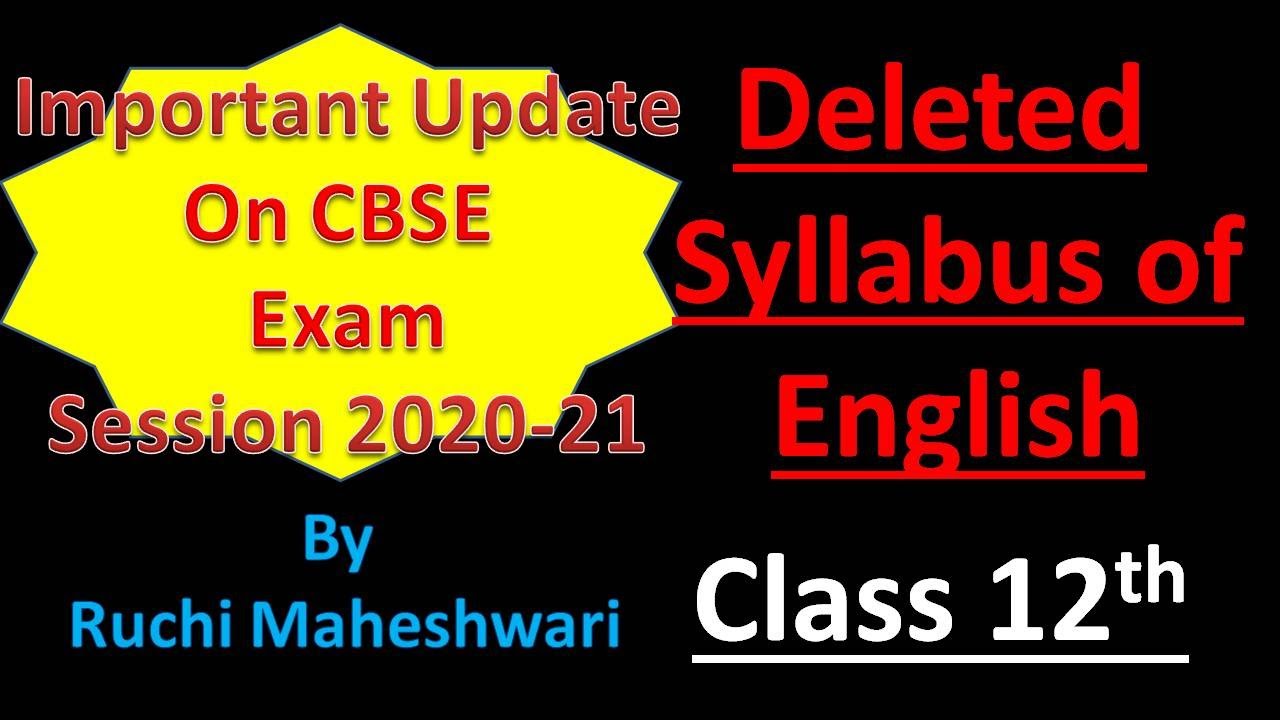 Class 12th Deleted Syllabus Of English YouTube class-12th-deleted-syllabus-of-english-youtube