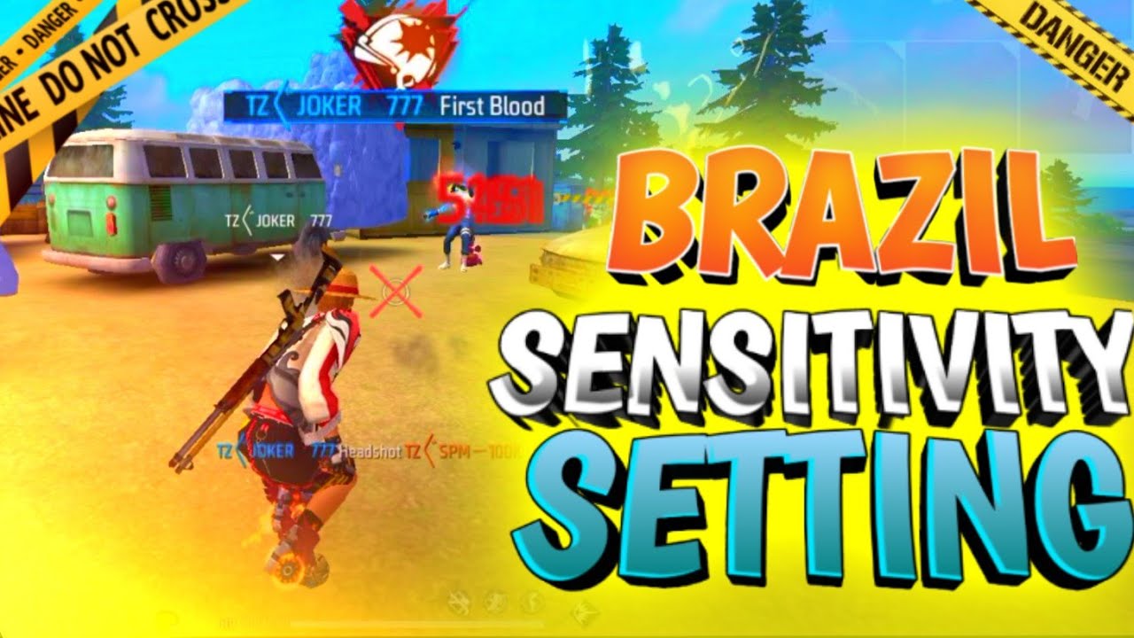 Brazil Player Free Fire Sensitivity Settings || Brazil Server ...