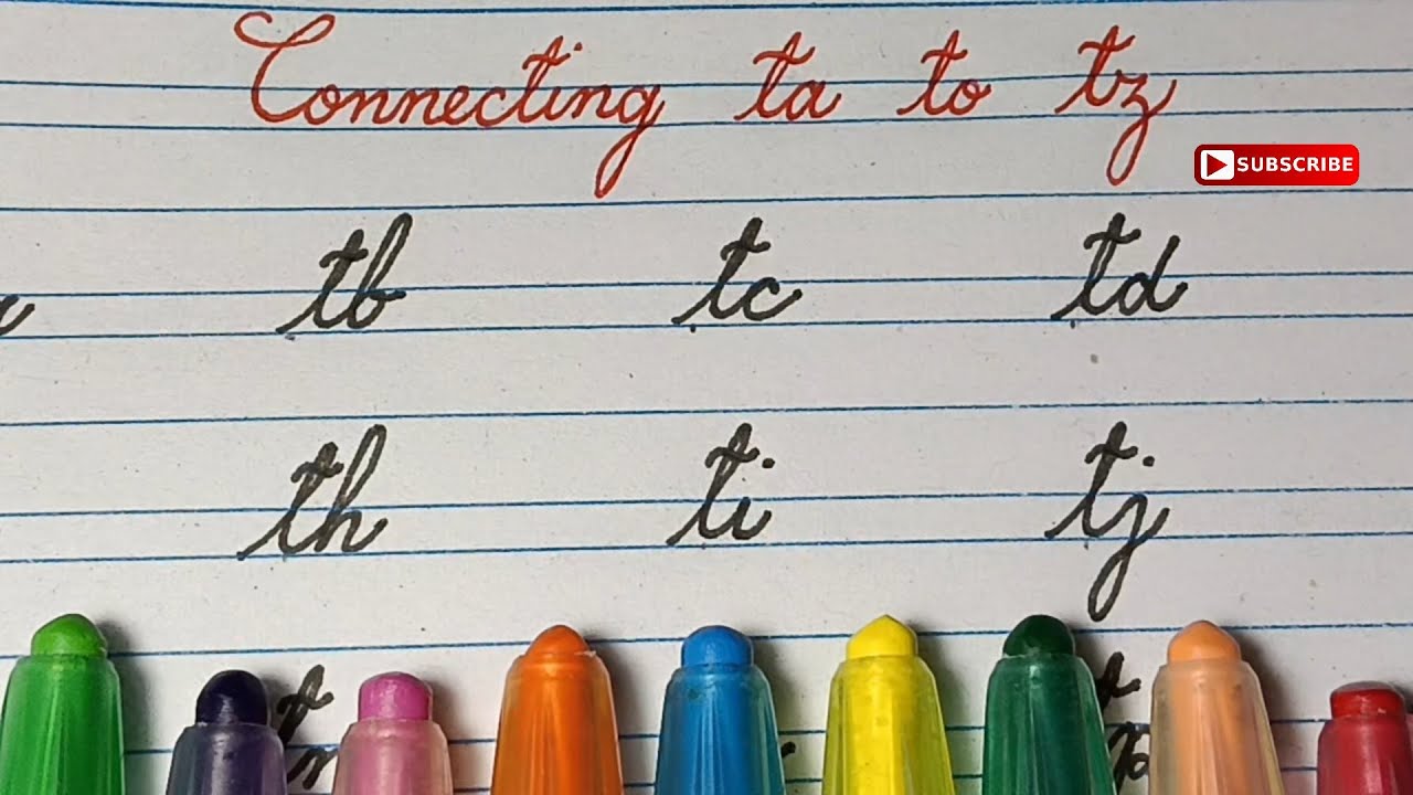 Cursive Writing Practice | Handwriting for Beginners | Connecting ...