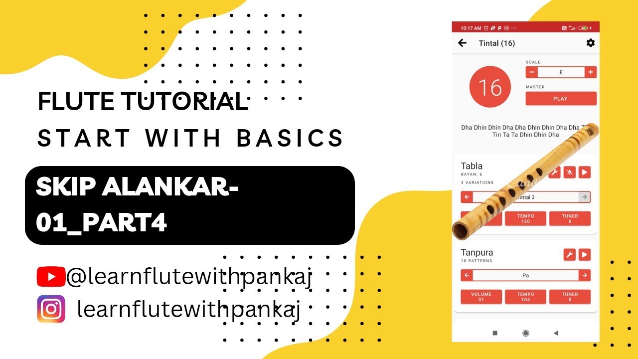 Learn Alankar | Skip Alankar-Part04 | beginner flute tutorial - YouTube
