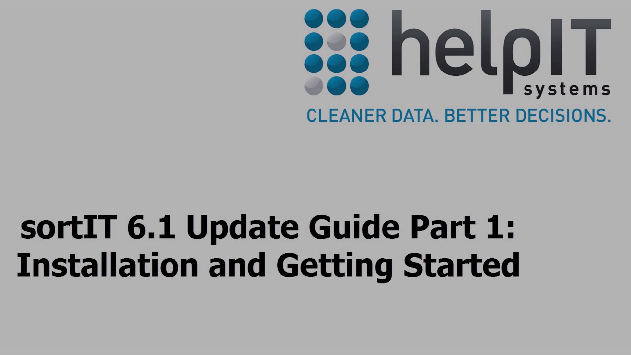 Upgrading Mailsort functionality in matchIT Desktop v6.1 Part 1 - helpIT systems - YouTube