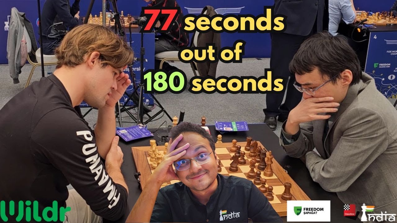 Why did Magnus Carlsen think for 77 seconds in a 3 minute game ...