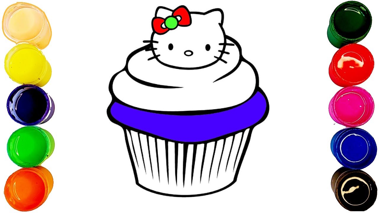 🎨🐱🧁 Muffin Kitty: Fun Painting & Coloring For Kids and Toddlers! 🌈 ️ ...