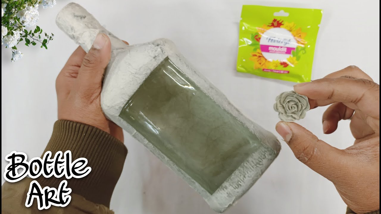 Glass Bottle | Easy Technique Bottle Art | DIY Craft Ideas - YouTube