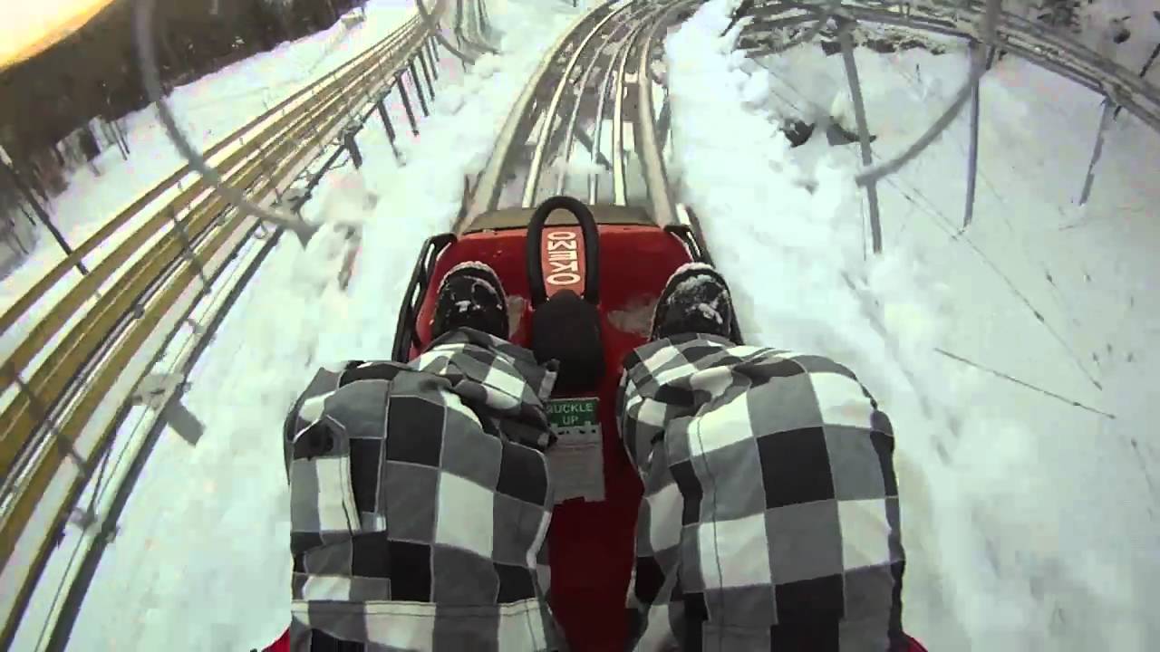 Mountain Coaster (Timber Ripper) at Okemo, VT - YouTube
