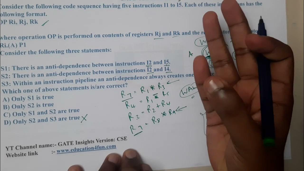 GATE CSE 2015 SET 3 || COMPUTER ORGANIZATION || GATE Insights Version: CSE - YouTube