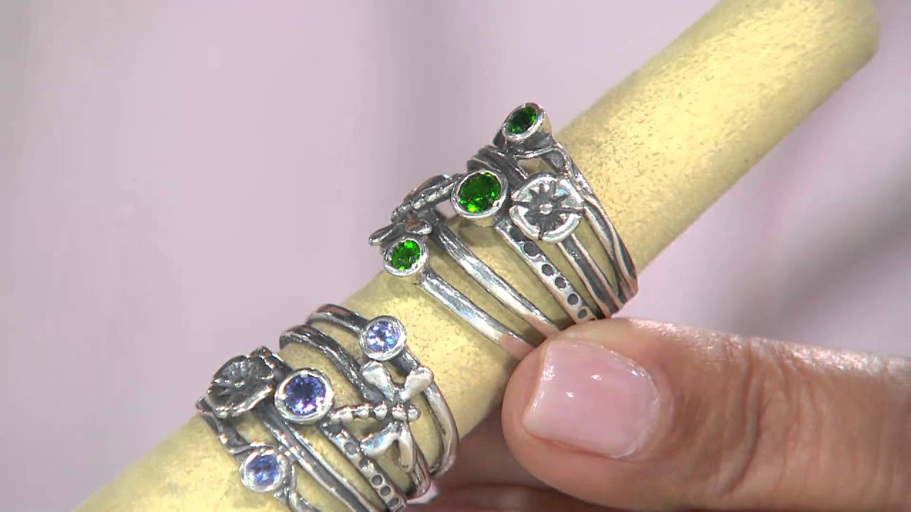 Or Paz Sterling Gemstone Textured Ring with Antonella Nester - YouTube