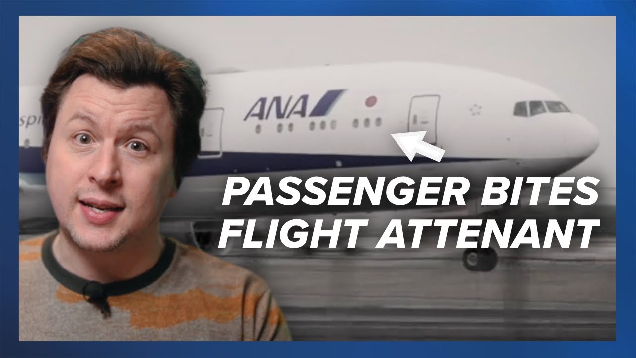 Plane turns around after drunk man bites flight attendant - YouTube