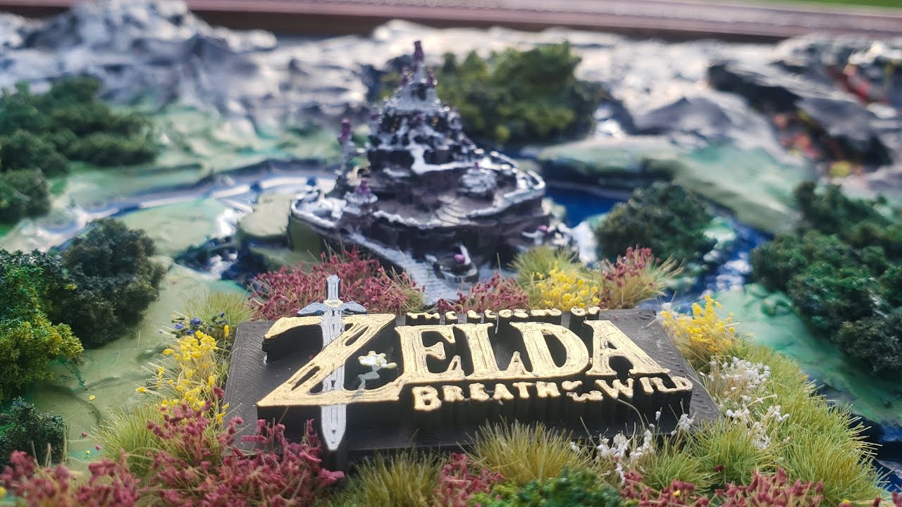 Breath of the Wild - Realistic Hyrule Map Diorama - YouTube