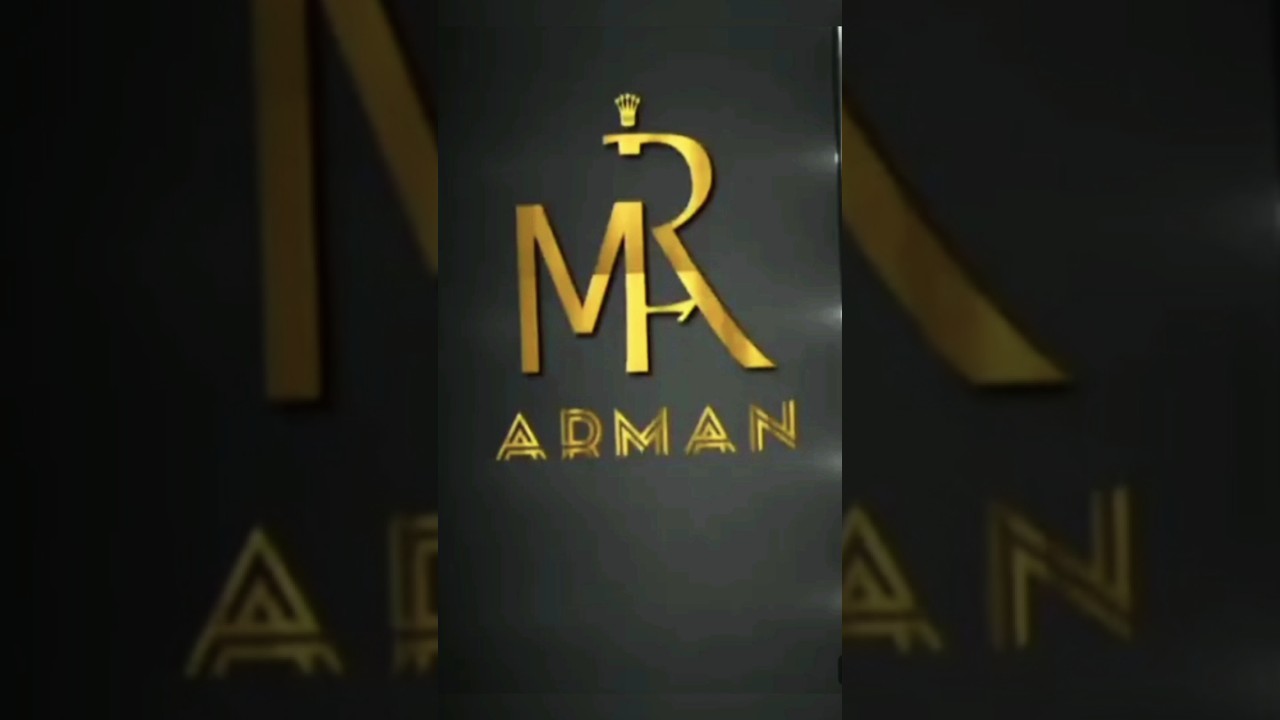 ARMAN name logo design 🥰🤗#shortsvideo #brandname #logoname - YouTube