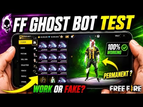 Free Fire Ghost Bot Test 🔥 Permanent Ya Fake?