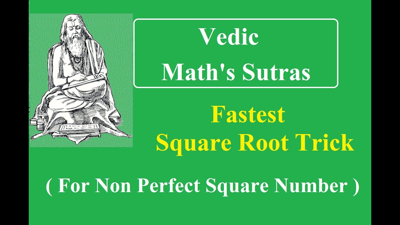 Vedic Maths Square Root Trick How To Find Square Root By Vedic Maths Vedic Maths Square Root Trick How To Find Square Root By Vedic Maths
