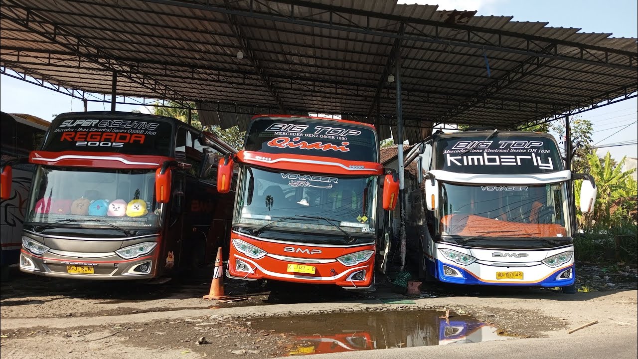 KONDISI TERKINI GARASI PO BUS BMP DI GODEAN - YouTube