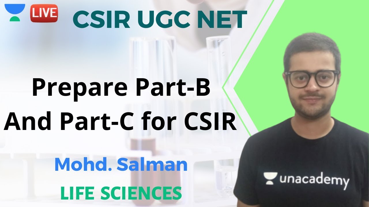 Prepare Part-B And Part-C for CSIR Life Science - YouTube