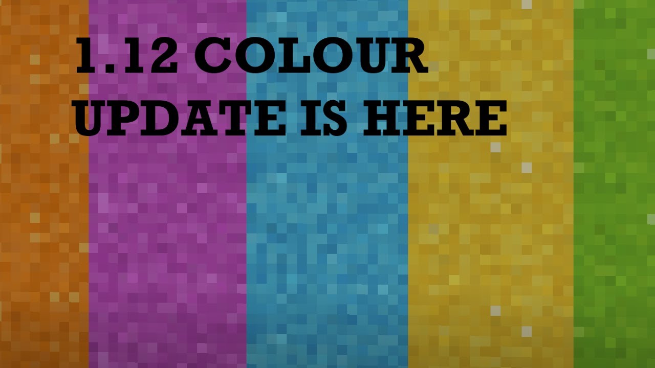 Minecraft 1.12 "Colour Update" Overview - YouTube
