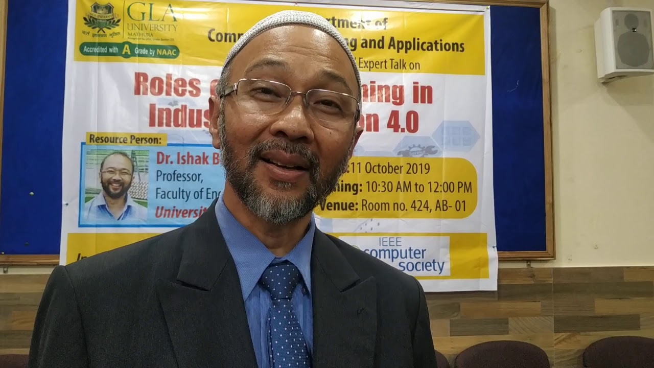 Expert talk at GLA University by Dr. Ishak Bin Aris, Professor ...