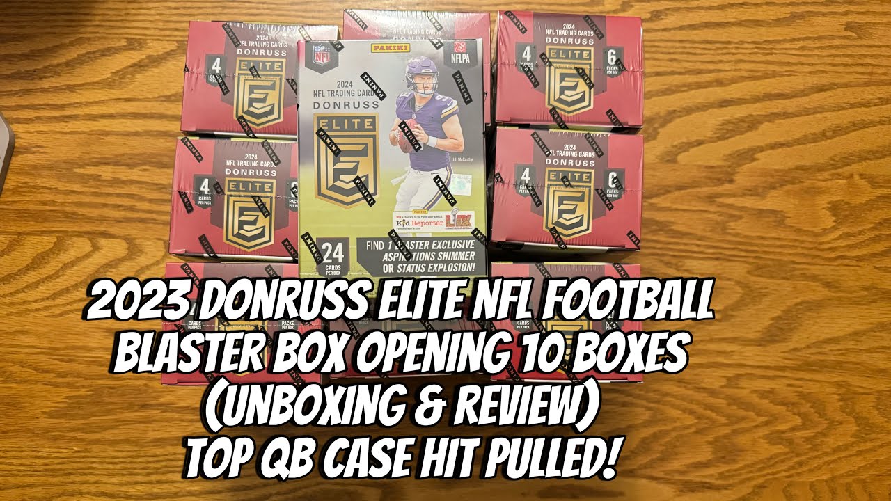 2024 Donruss Elite NFL Football Blaster Box Opening 10 boxes (Unboxing ...