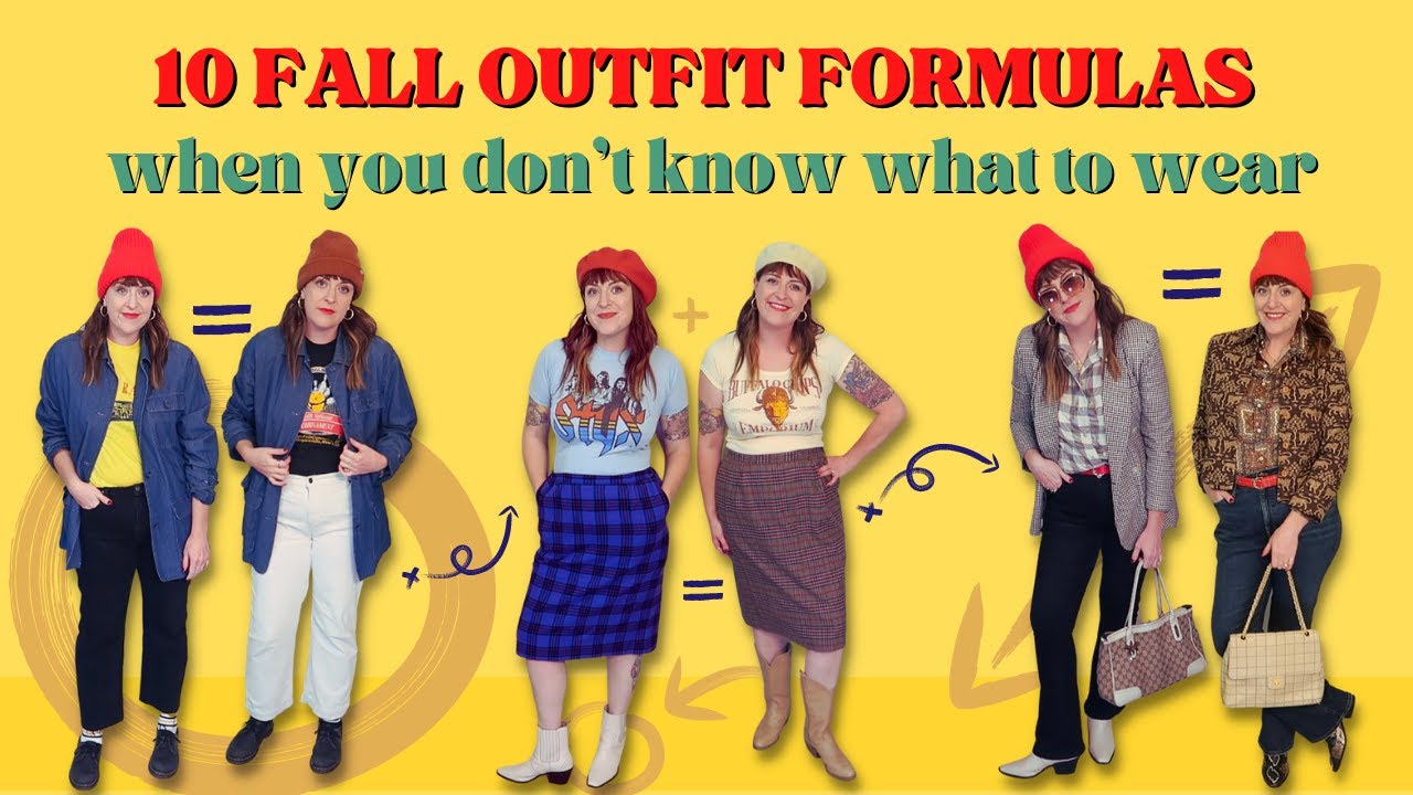 10 FALL OUTFIT FORMULAS ~Thrifted Fall Fashion Outfits 2022~ - YouTube