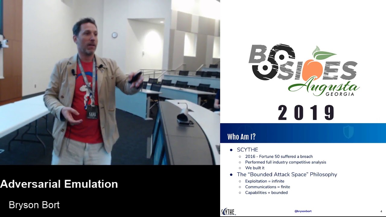 Bryson Bort - Adversarial Emulation - YouTube