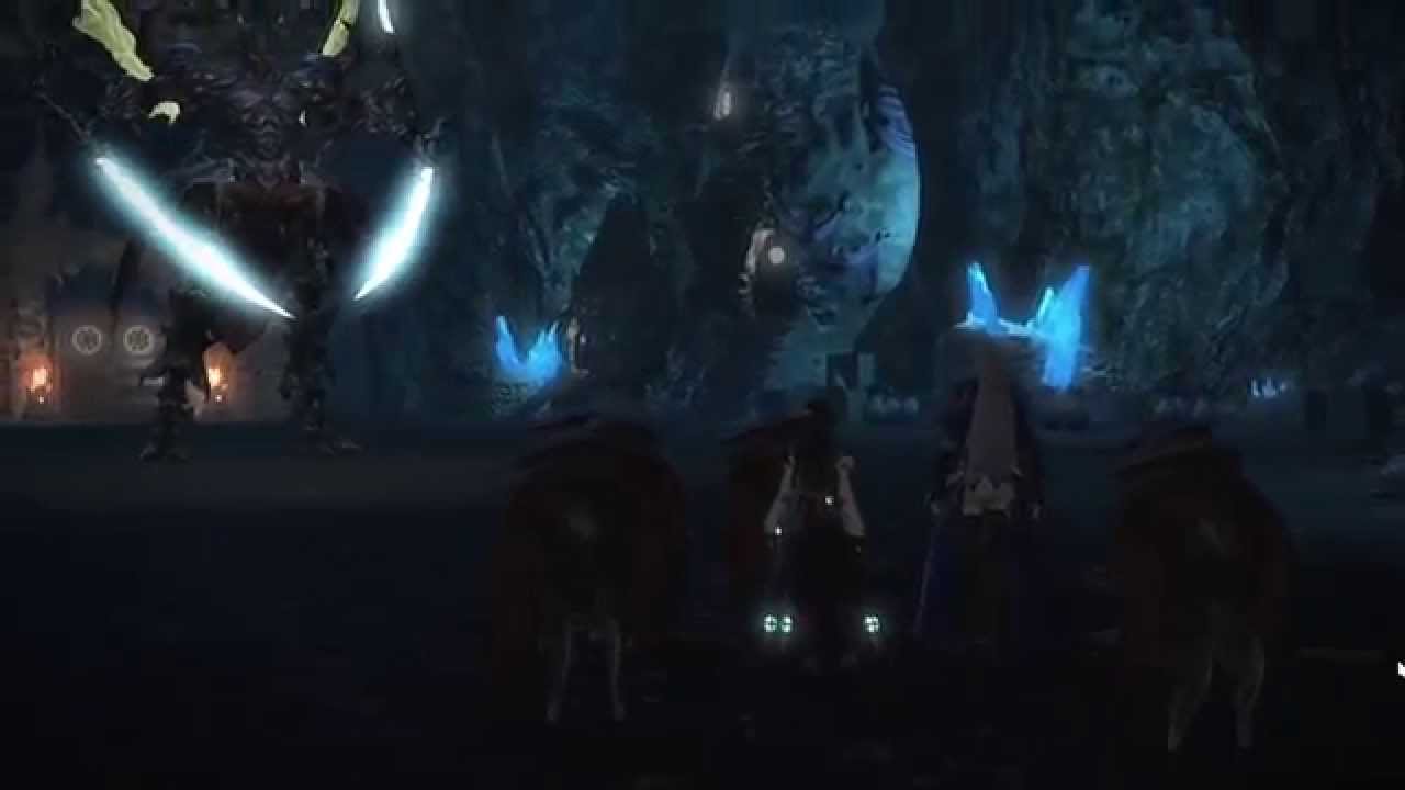FFXIV Heavensward Ravana (Lord of the Hive) cut scenes and fight. - YouTube