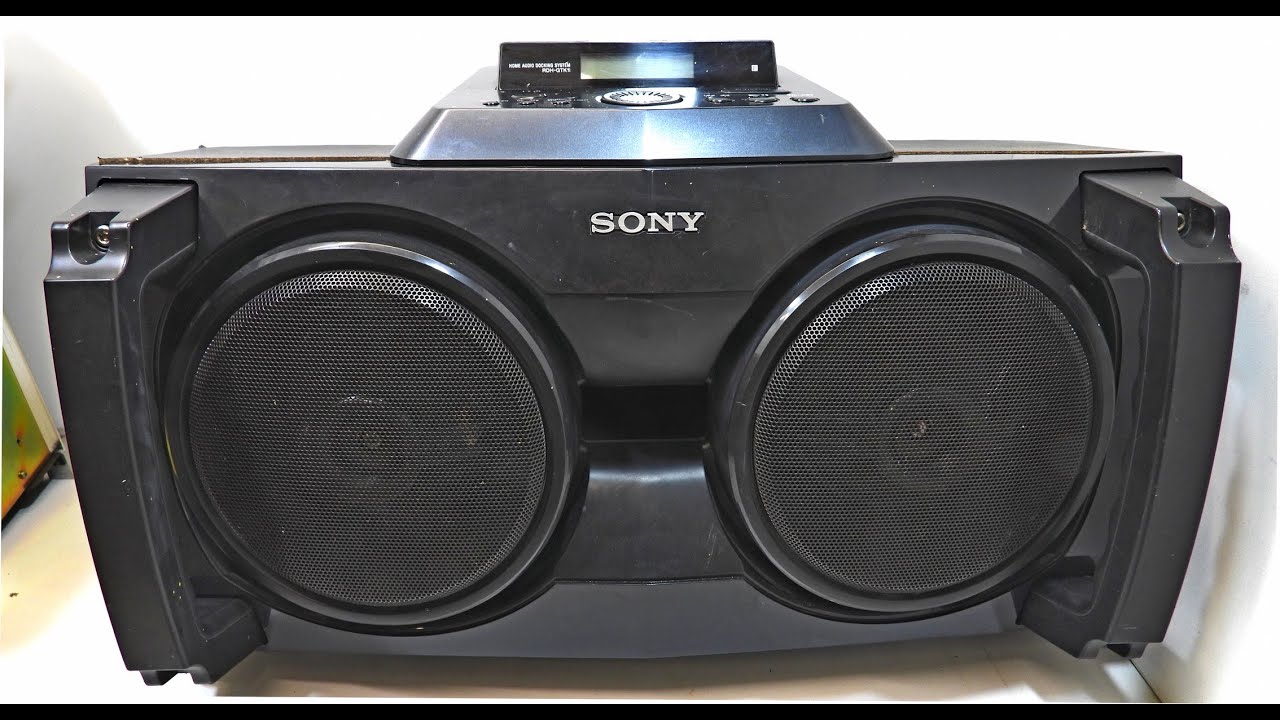 Boombox Bonanza 31: Sony HCD-GTK1i MP3 Boombox Teardown and Clean - YouTube