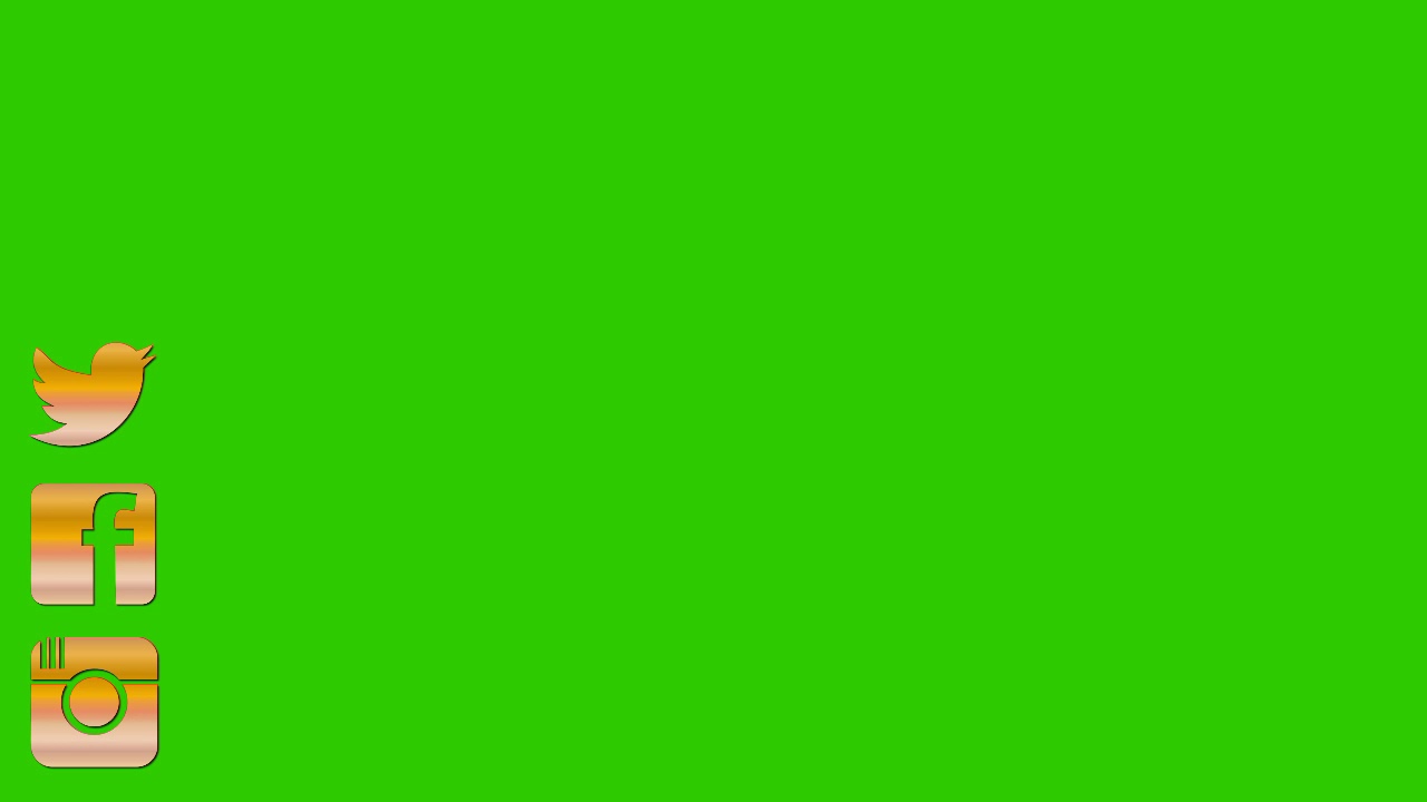 Green screen social media logo | Free - YouTube