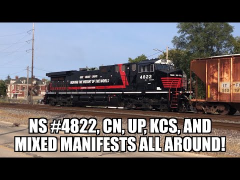 NS 4822, UP, CN, KCS, a meet, DPUs and mixed manifests all around! - YouTube