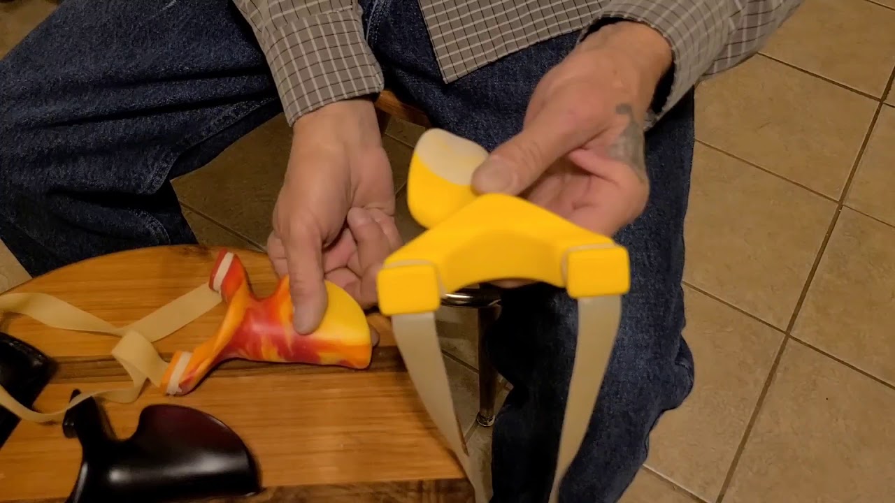 Dual Resin Bonegrip Slingshot - YouTube