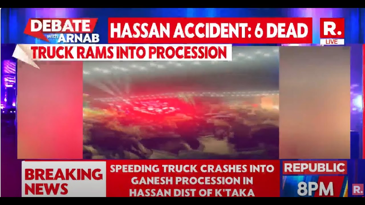K'taka BREAKING LIVE: Horrific Accident In Hassan, Speeding Truck ...