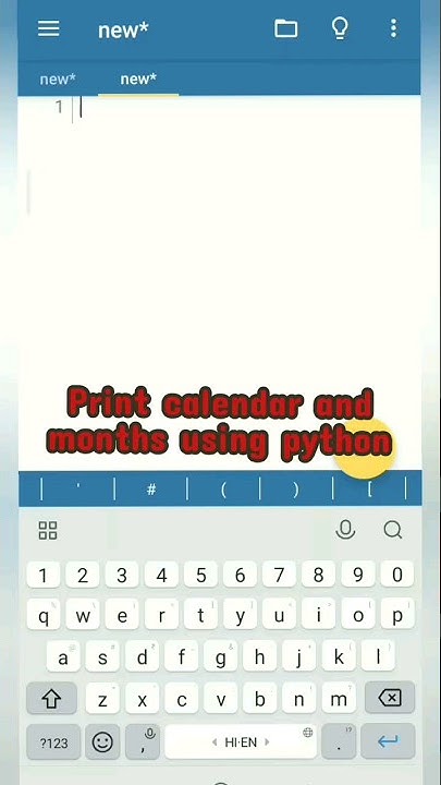 1 January 2023 | calendar module in python | print calendar and month using python #calendar ...